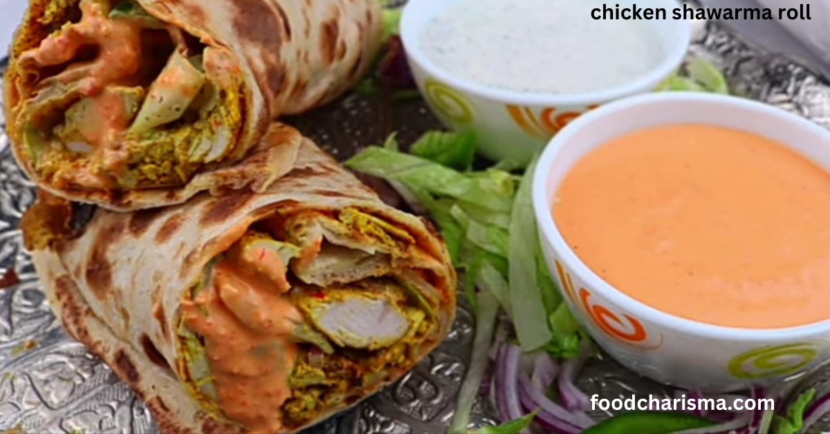 45 minutes Easy Chicken Shawarma roll recipe- fully homemade